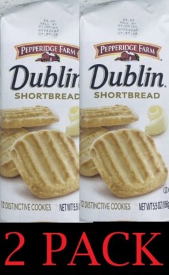 2x Pepperidge Farm DUBLIN SHORTBREAD Buttery Cookies 5.5 oz Bag - 2 ...