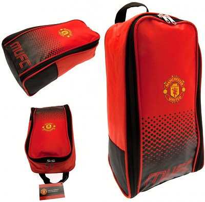 MANCHESTER UNITED F.C. BOOT BAG SCHOOL GYM SHIN PAD LFC SHOE BOOTBAG FD ...