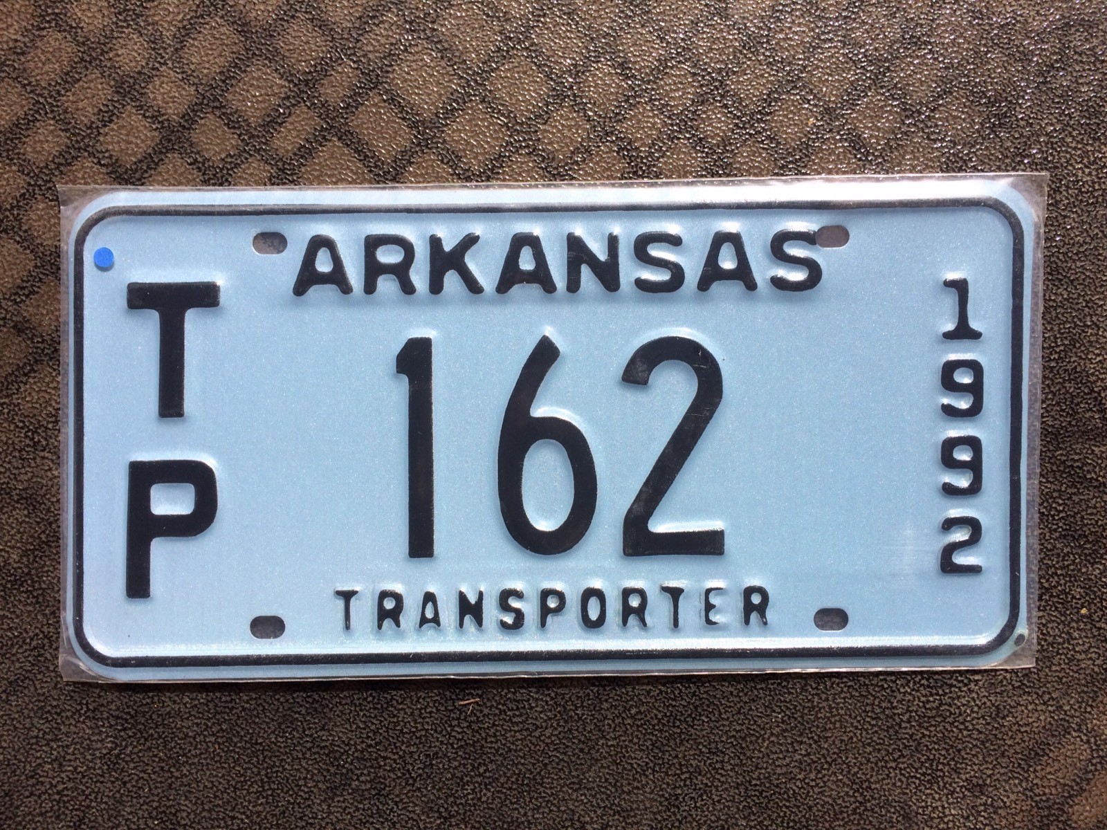 1992 ARKANSAS TRANSPORTER LICENSE PLATE TP 162 | eBay