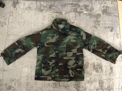 US Army Woodland Camouflage BDU 1982 Elvis Collar Large Short Mint ...