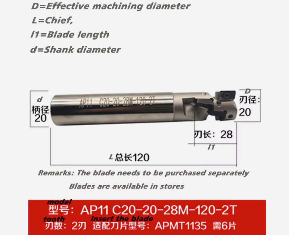 Indexable end mills Corn milling cutter AP16-20 25 32 40 50 63 Rough ...