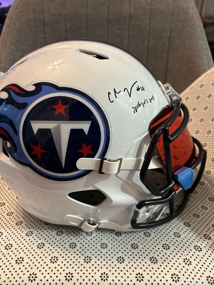Chris Johnson CJ2K Autographed Tennessee Titans Full Size Replica ...