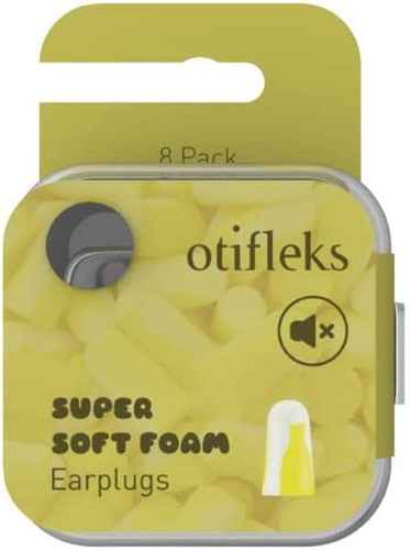 Otifleks Super Soft Foam Earplug Pair, Yellow/White, Pack of 8 ...
