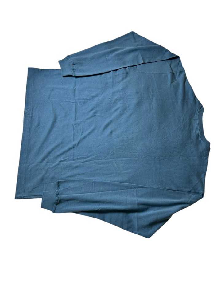 VTG Bugs Bunny Warner Bros WANTED Long Sleeve T-Shirt Size M Blue Wild ...