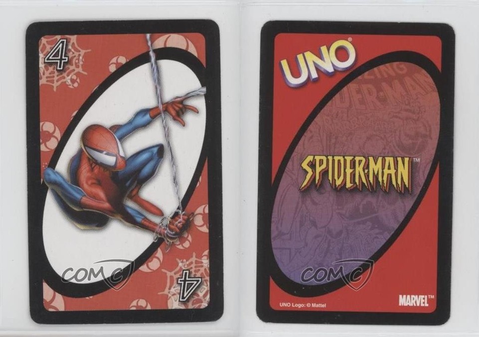 2002 Mattel Spider-Man Uno Red Spider-Man #4 e6j | eBay