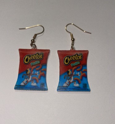 Chester Cheeto Cheese Puffs Chip Dangling Earrings | eBay