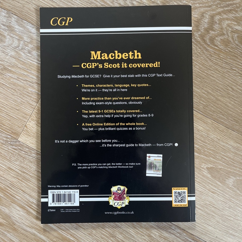CGP GCSE English Shakespeare - Macbeth The Text Guide | eBay UK
