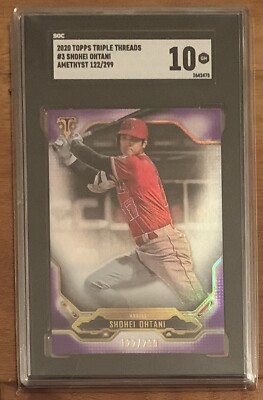 2020 TOPPS TRIPLE THREADS SHOHEI OHTANI ANGELS AMETHYST #122/299 SGC 10 ...