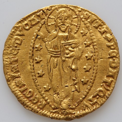 Medieval coin, Gold AV Ducat, Venice Italy Andrea Dandulo 1343-1354 A.D ...