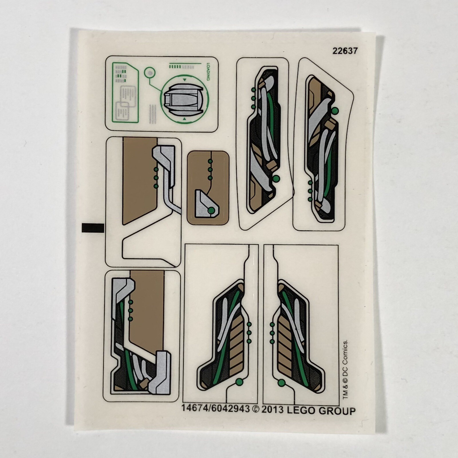 LEGO STICKER SHEET 76009 Superman Black Zero Escape Man of Steel Decal ...