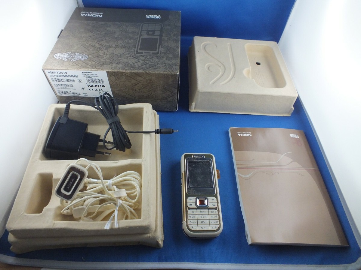 Nokia 7360 Nokia 7360 CV WARM AMBER Handy M. Original OVP Zustand