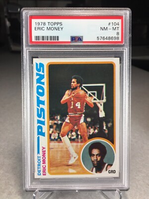 1978 Topps Eric Money #104 - PSA 8 - Detroit Pistons | eBay