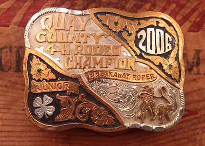 Red Bluff Reserve 4-H Rodeo Jr. Champion Cowboy Western Trophy Belt ...