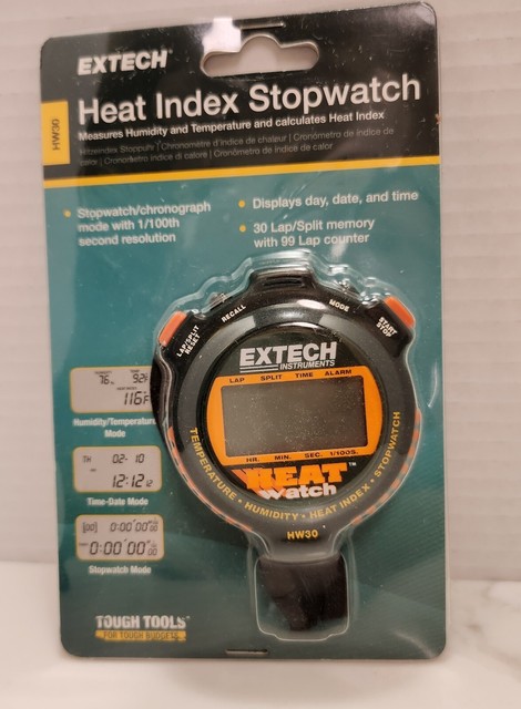 Extech Heat Index Stopwatch Relative Humidity HW30 for sale online | eBay