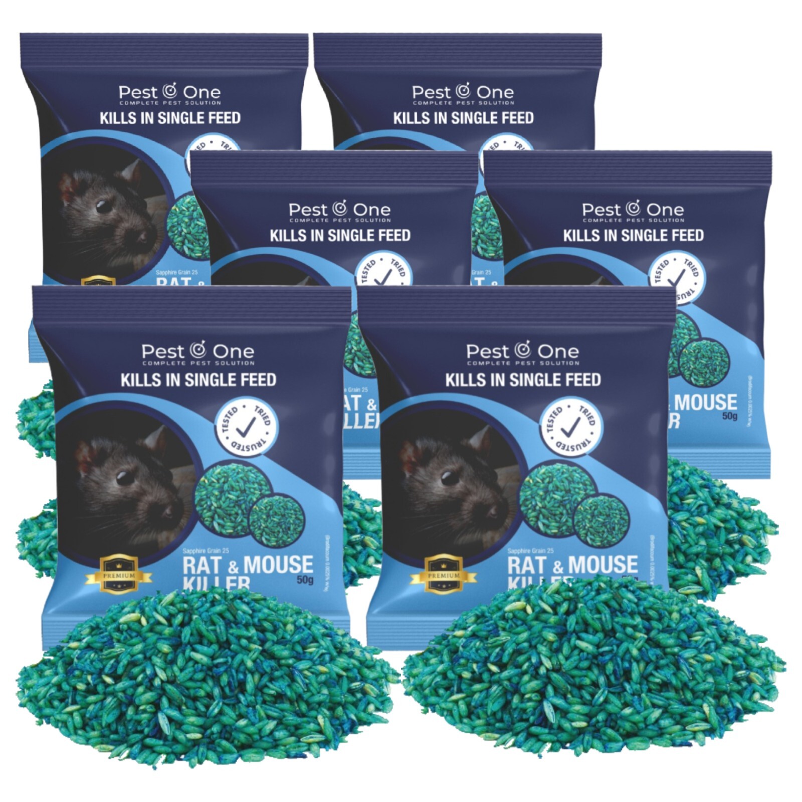 Fast-Acting Mouse Bait Poison - Strong Toxic Rodent Killer Pack for ...