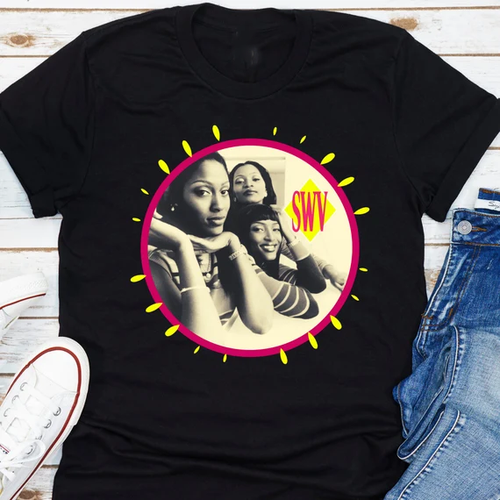 New SWV Short Sleeve Black S-23XL Unisex T-Shirt | eBay