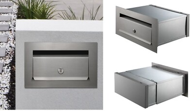 Sandleford 400mm Lunar Front Open Brick Insert Letterbox Suitable for ...