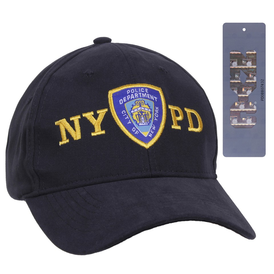 "NYPD" Officially Licensed Shield Cap - Navy Blue - Low Profile ...