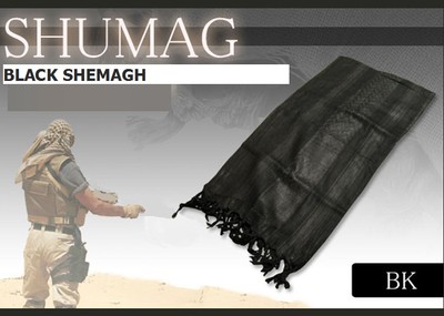 BLACK MILITARY SHEMAGH SCARF BRITISH ARMY SAS PARA PASHMINA KEFFIYEH ...