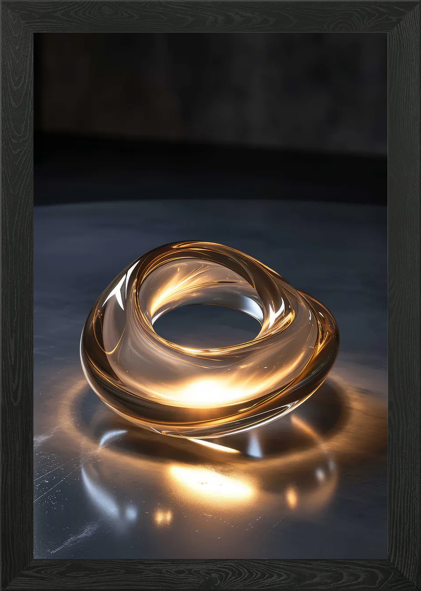 3D Dark Gold Framed Wall Art Poster Canvas Print Picture | eBay UK