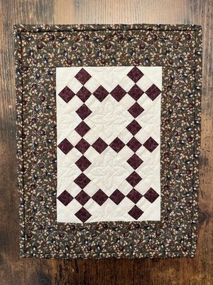 Purple Nine Patch Mini Quilt | eBay