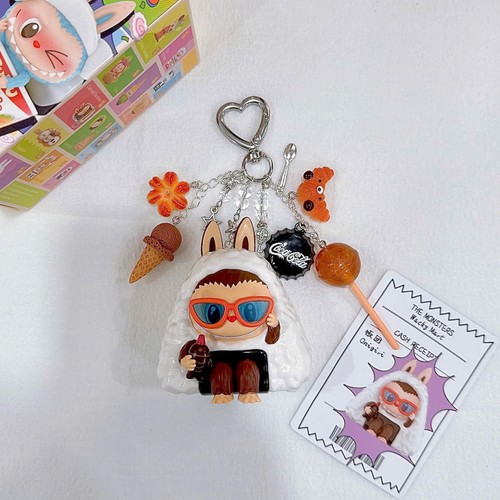 POPMART LABUBU THE MONSTERS WACKY MART ONIGIRI CUSTOMIZED KEYRING ...