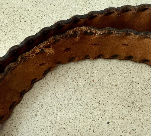 Vtg HAND TOOLED 70’s Belt BOB customized cowhide leather WESTERN floral ...