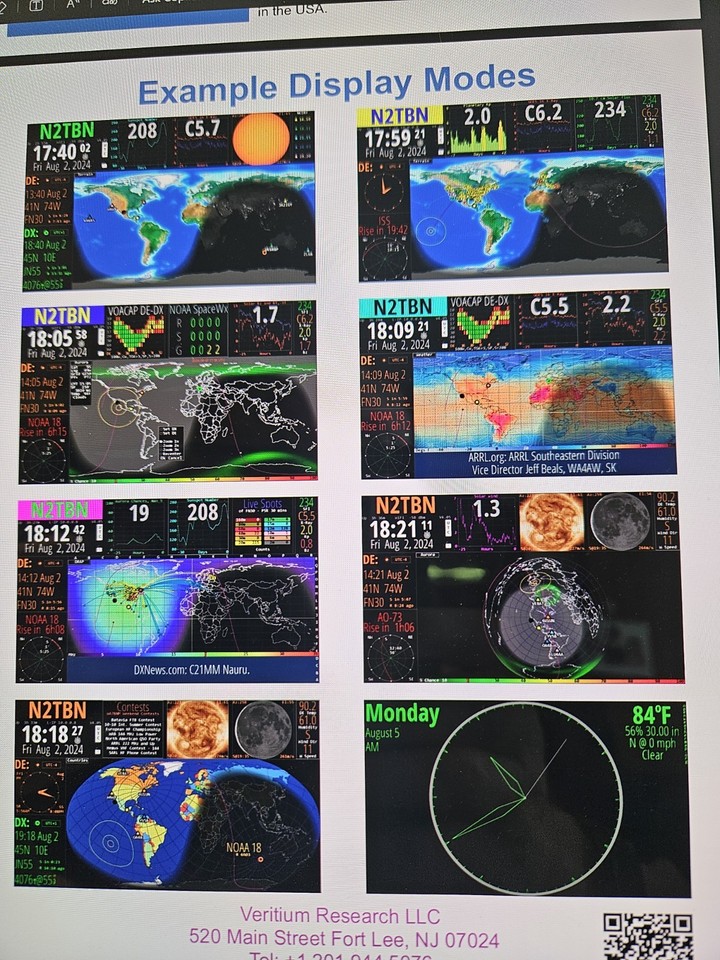 HFClock HamClock Raspberry Pi Model by Veritium Research NO Display for ...