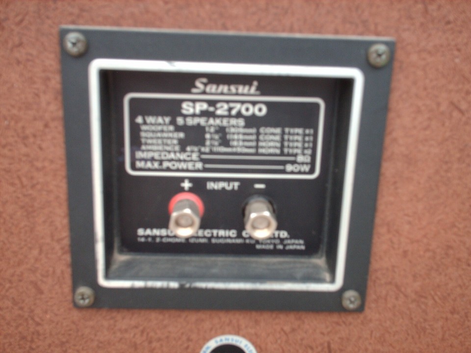 Vintage speaker Sansui SP_2700 , Max 90 watts . | eBay