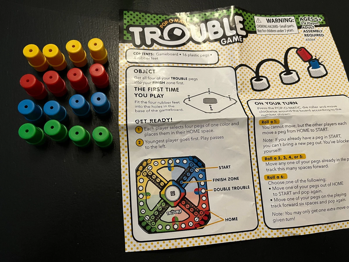 Trouble Game Pieces Replacement