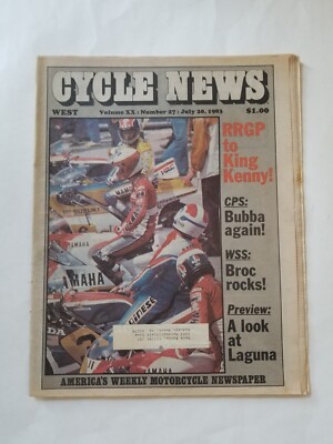 Cycle News West July 20 1983 Broc Glover Pittsburgh Motocross | eBay