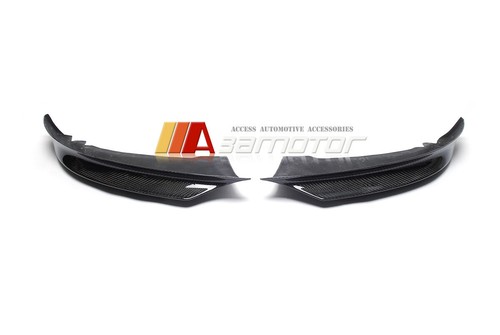 Carbon Fiber P Style Front Splitters fits 2011-2013 BMW E92 LCI 3 ...