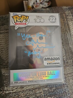John Morris “Andy” Signed Woody Toy Story Funko Pop OCCM Disney ...