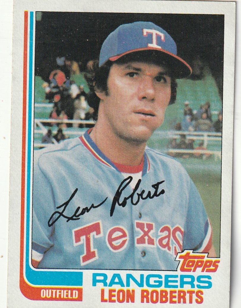FREE SHIPPING-MINT-1982 Topps Leon Roberts Texas Rangers #688 PLUS ...