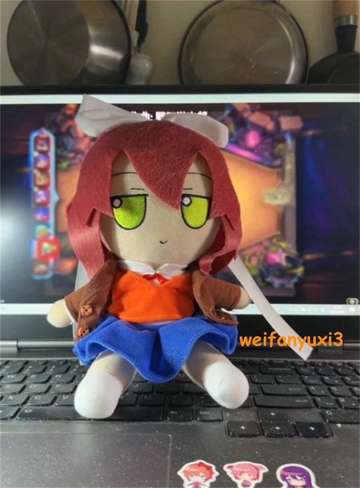 Doki Doki Literature Club Plus Monika Plush Doll Pillow Stuffed Toy ...