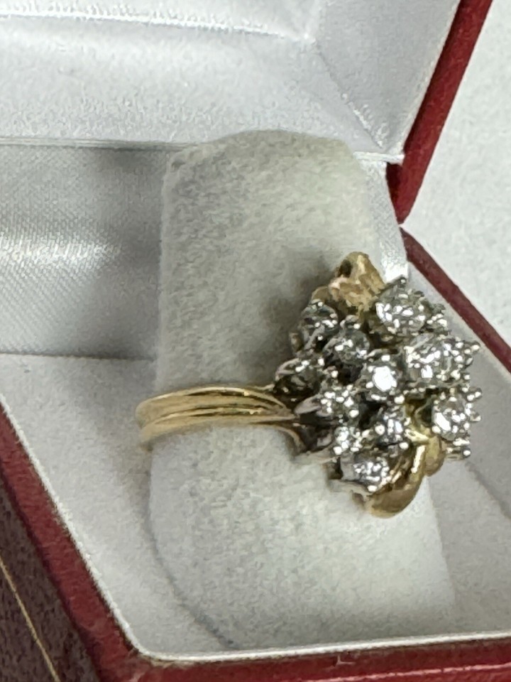 14k Gold And Diamond Clust Ring ( Approx. 1 Ct Tw ) | eBay