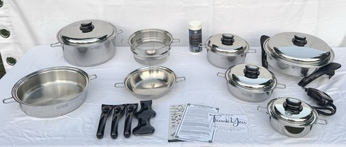 Newest Model Saladmaster 316Ti Waterless Cookware Set Stainless Steel ...