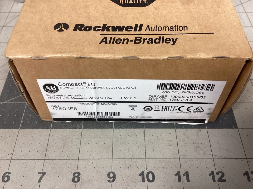 AB 1769-IF8 CompactLogix 8 Pt Analog Input Module (LQS41O) | eBay