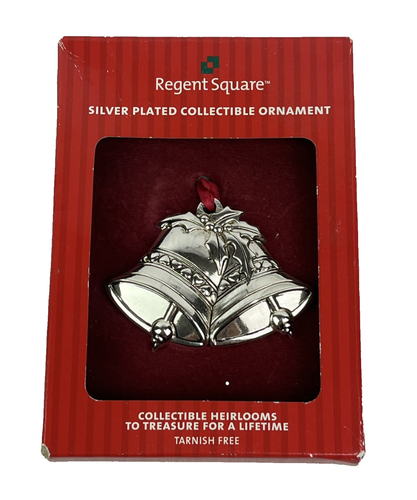 Regent Square Christmas Silver Plated Collectible Ornament Silver Bells ...