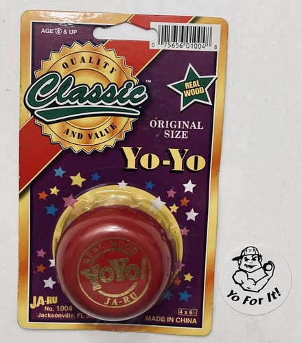 Vintage Classic Wood Red Yo-Yo NOS | eBay