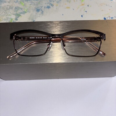 HELIUM EYEGLASSES FRAMES ONLY BROWN 54/16/145 BRAND NEW!! | eBay