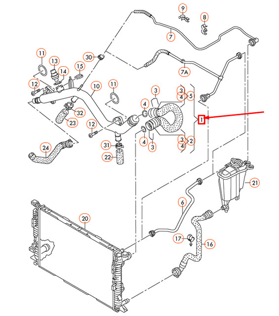 09 Audi A5 Coupe B8 Quattro AWD Upper Lower Radiator Hose 8K0121101J ...