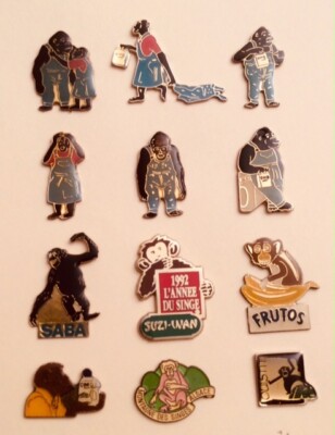 Lot 12 Pin's SINGE MONKEY OMO LESSIVE LAUNDRY SUZI WAN OUISTITI PELUCHE ...