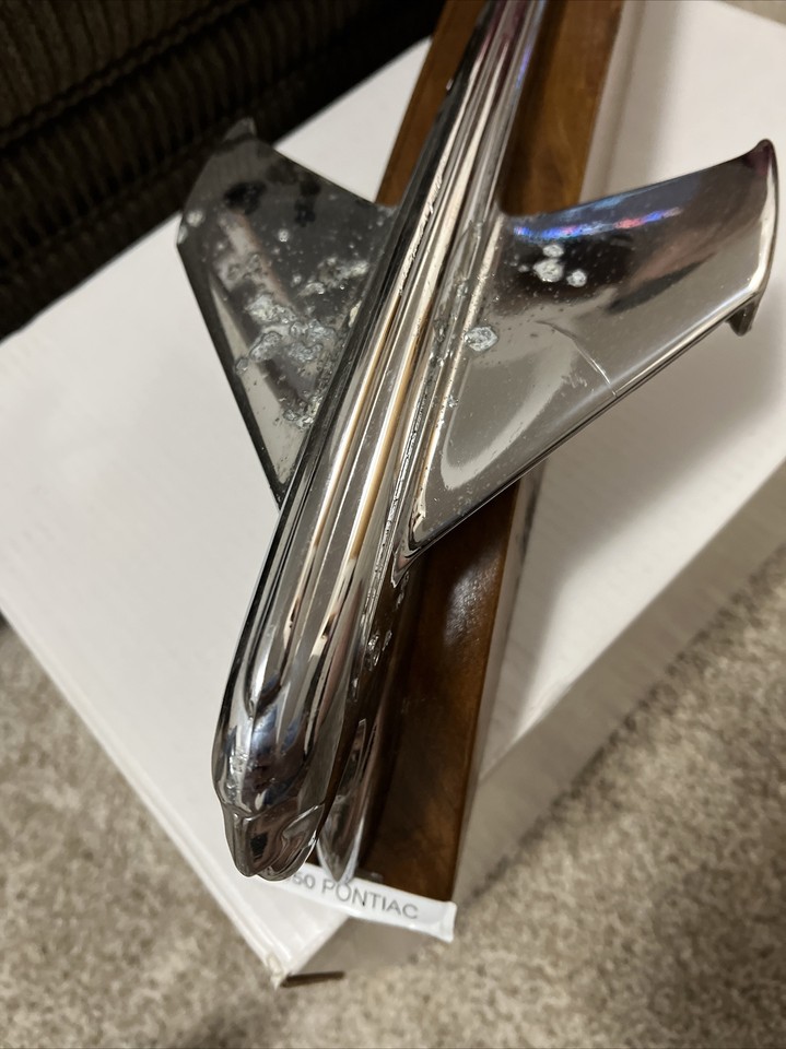 1950 Pontiac Chieftain Silver Streak Hood Ornament / Emblem | Genuine ...