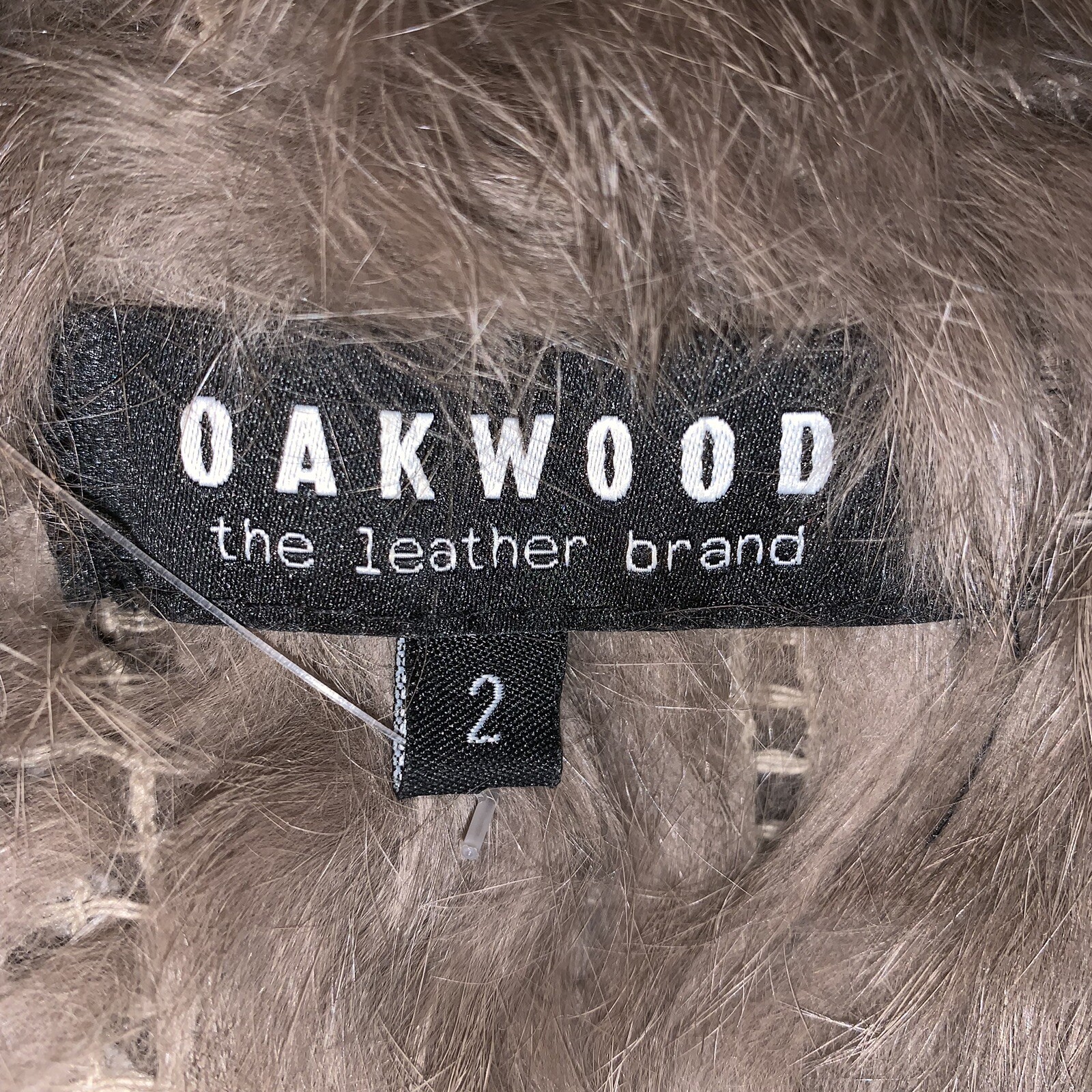 nwt size 2 authentic OAKWOOd Woven RABBIT FUR vest $550 | eBay