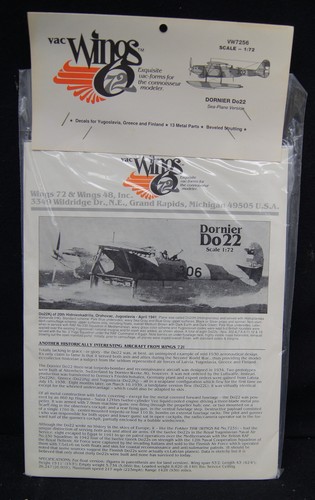 VACWINGS 1:72 Dornier Do22 Vacuform Model Kit #VW7256 | eBay
