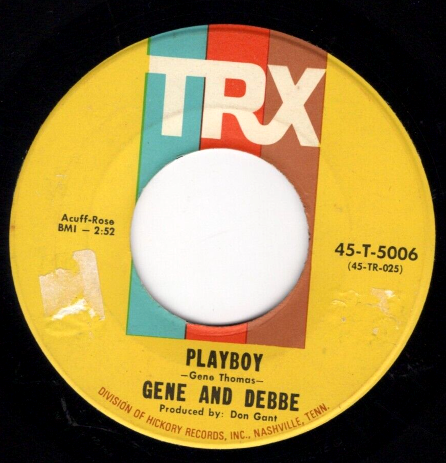 Gene And Debbe – Playboy / I'll Come Running 1967 TRX Rock VG Plays ...