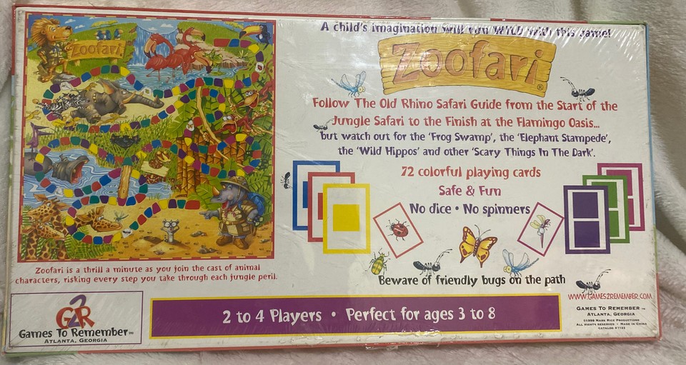NEW FACTORY SEALED Zoofari Board Game Jungle Safari Adventure For ...