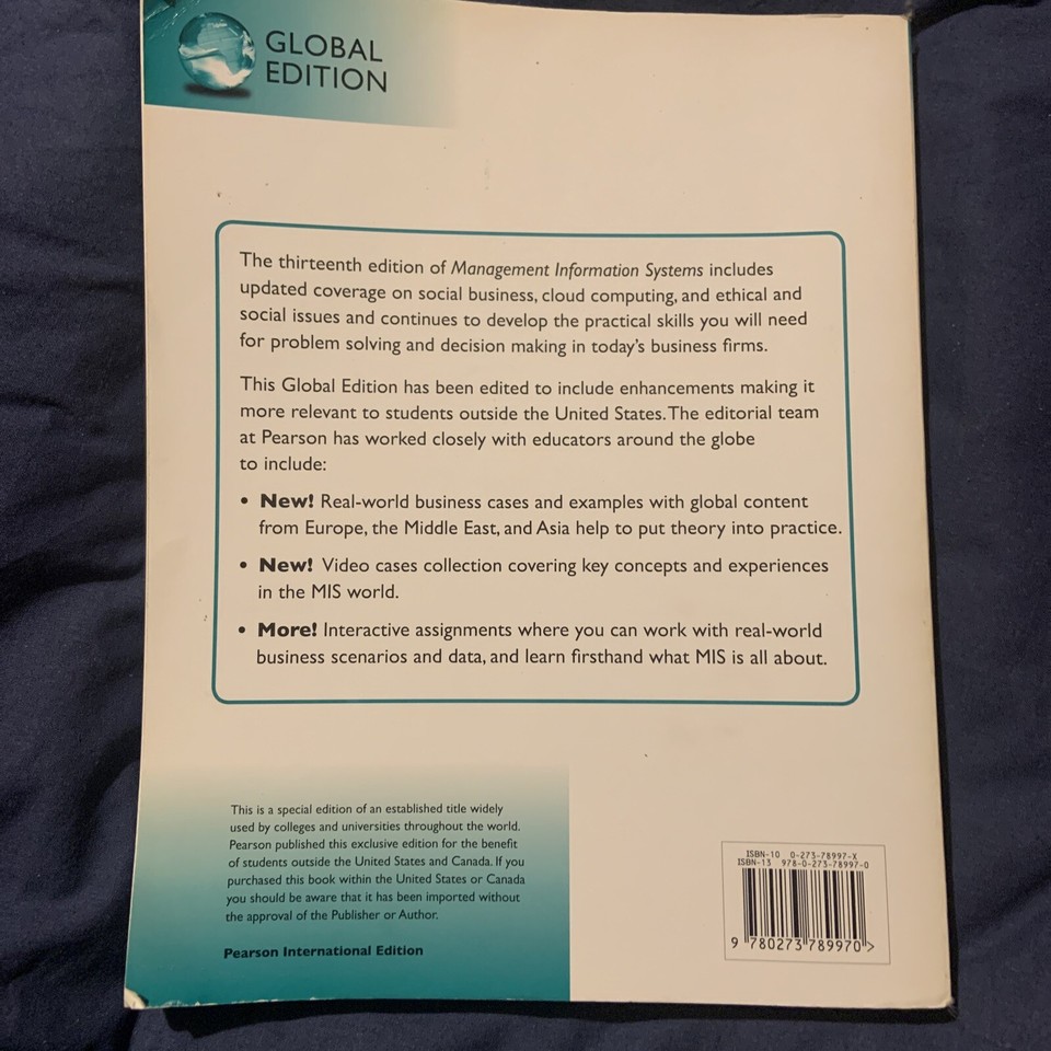 Management Information Systems, Global Edition by Laudon, Jane P. Book ...