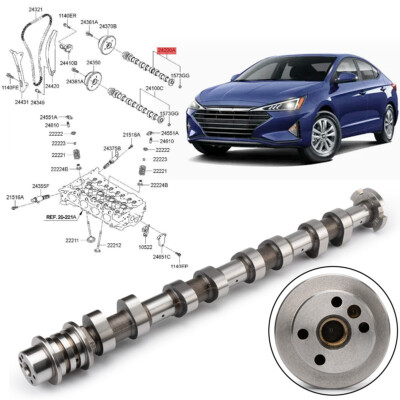 Exhaust Camshaft for 2017-2021 Hyundai Elantra 2.0L 242002E074 24200 ...